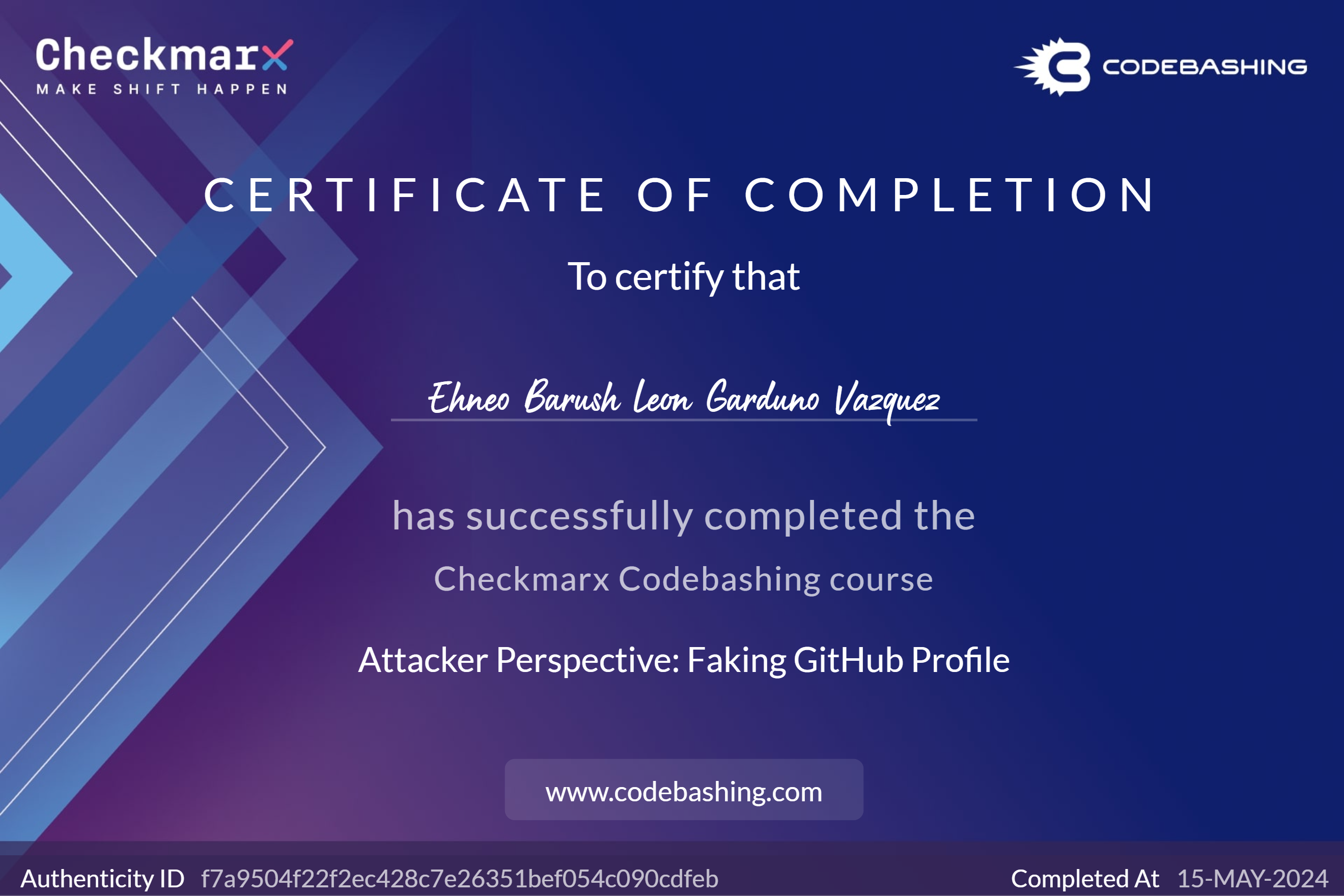 Ehneo Barush Garduño - Desarrollador SQL / Analista de Cumplimiento SOx | LinkedIn